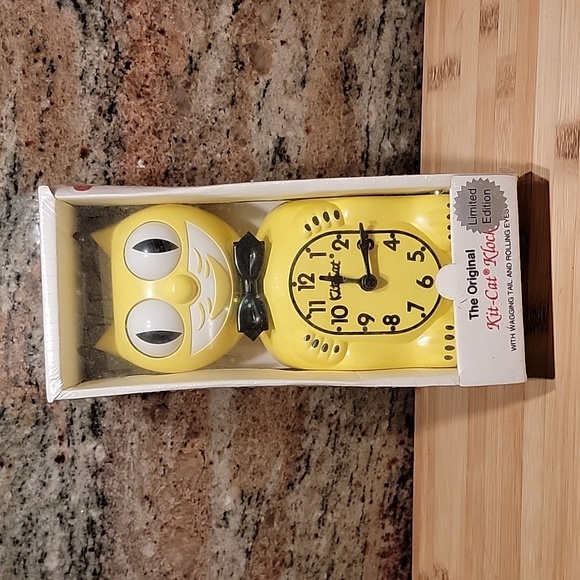 Kit-Cat Klock | Wall Decor | Rare Vintage Sunflower Yellow Kit Cat ...